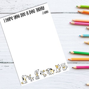 Personalized Dog Notepad, Dog Themed Notepad, Personalized Teacher ...