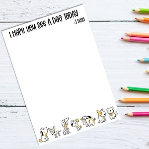 Personalized Dog Notepad, Dog Themed Notepad, Personalized Teacher ...