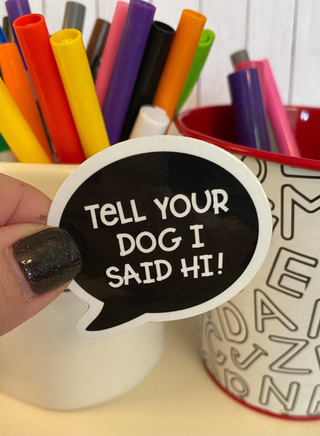 Cute Dog Sticker Dog Person Dog Breed Sticker Vinyl Dog - Etsy