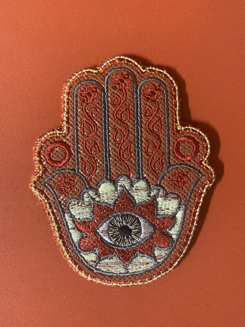 Embroidered Hamza Hand Patch - Etsy
