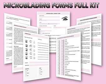 Microblading Consent Form - Etsy