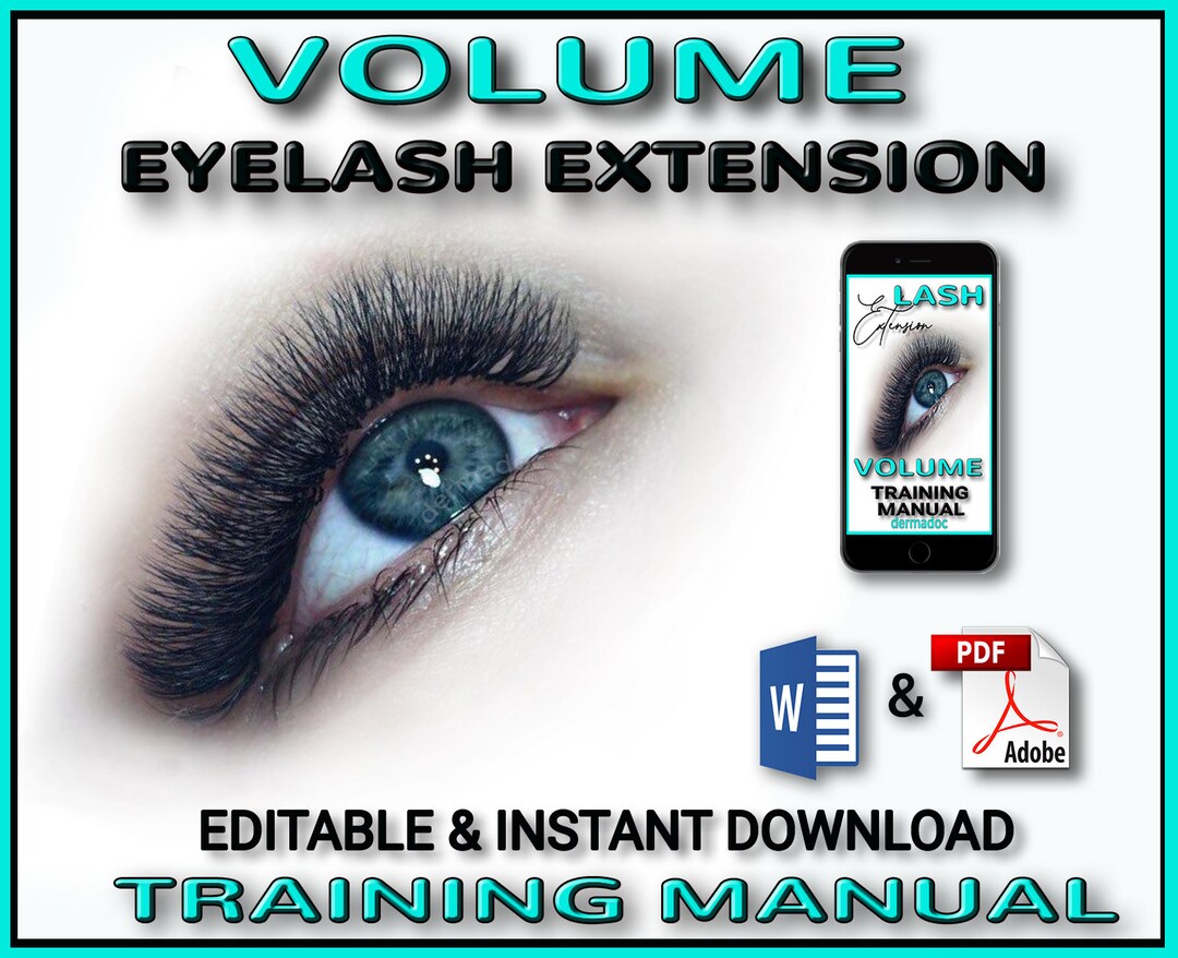 Lash Volume. Training Manual. PDF. Instant Download. Editable. - Etsy