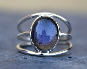 Blue Stone Ring - Etsy