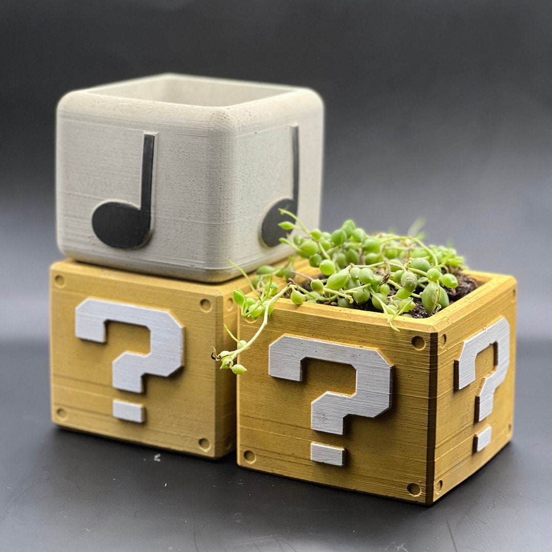 Super Mario Planter Color Gamer Succulent Planters Concrete Warp Pipe ...