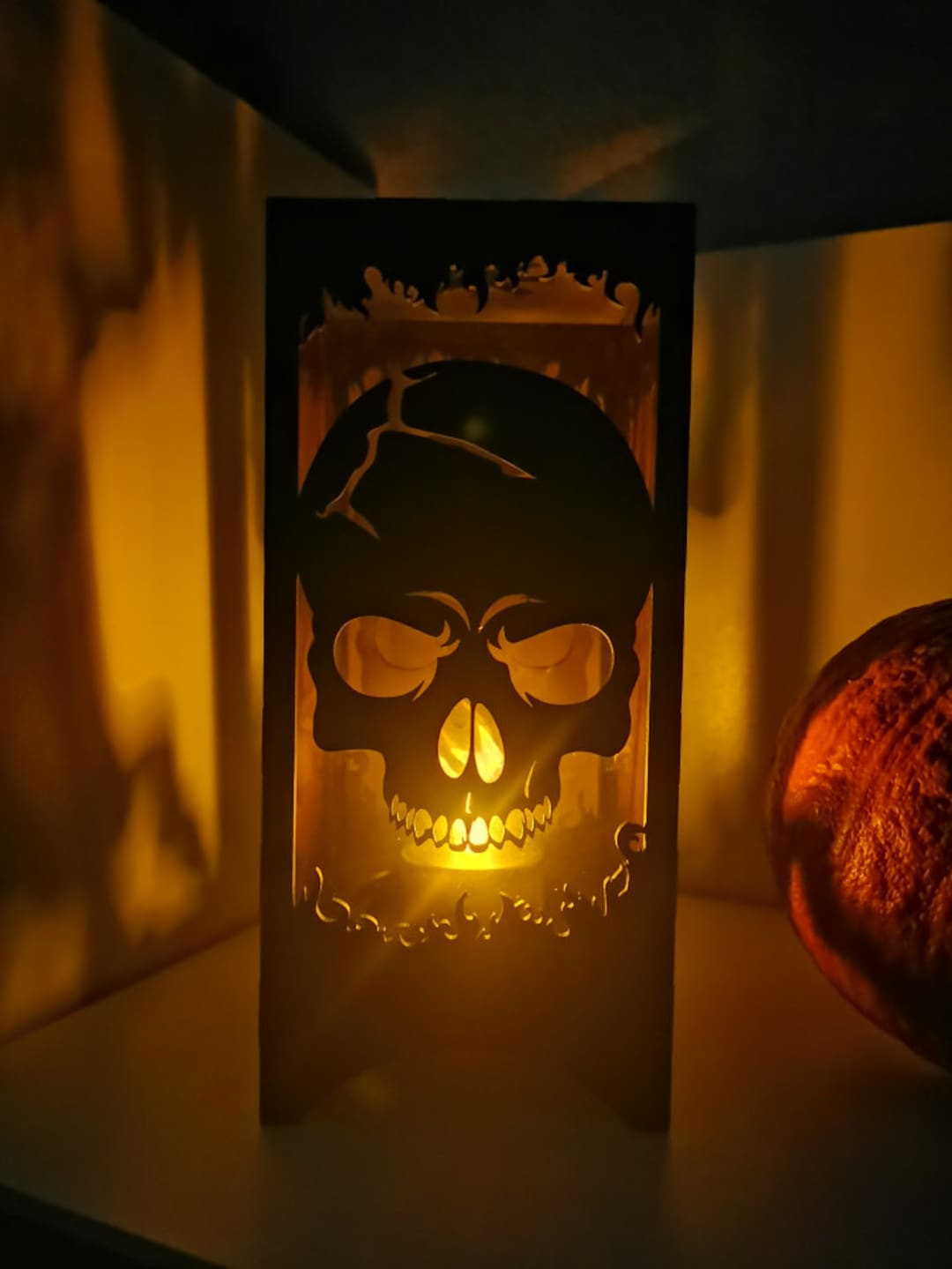 Spooky Scary Holiday Halloween Lantern Candle Light (13 - Scary Tree ...