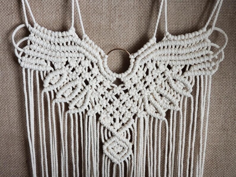 Macrame Eagle on Pacific NW Beach Wood | Etsy