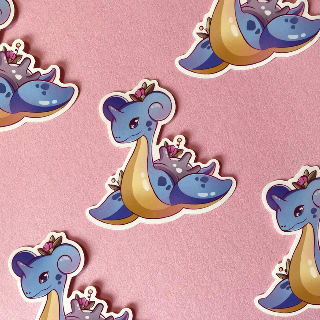 Cute Sticker, Lapras, Vinyl Label - Etsy