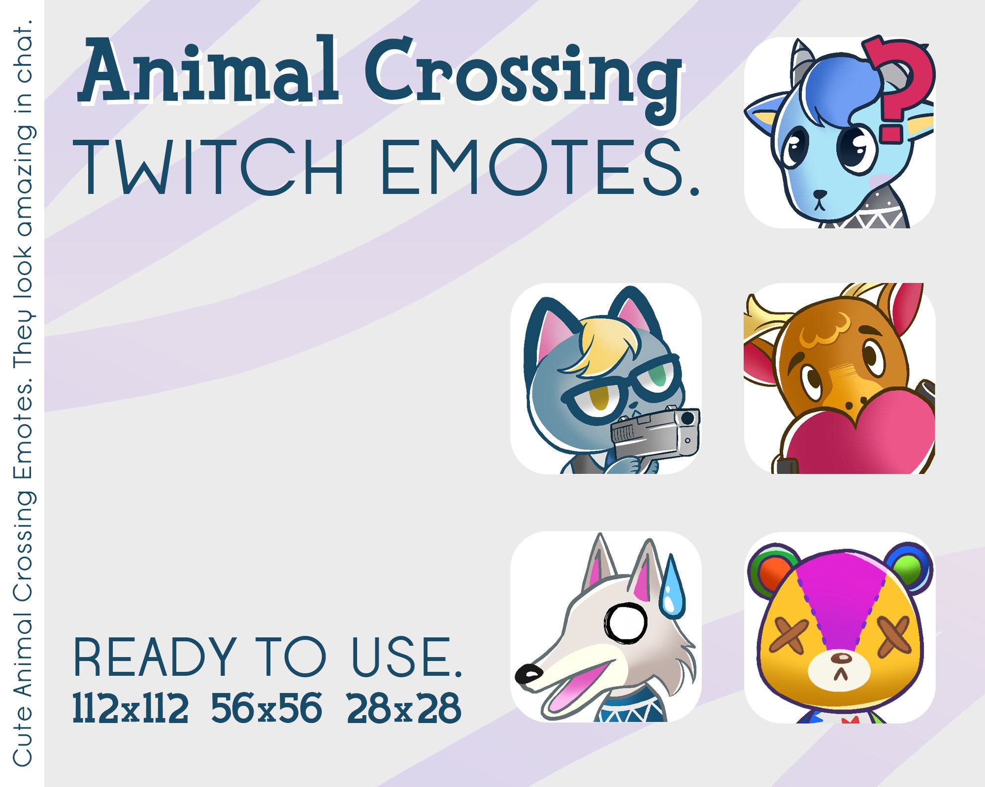 Twitch Emote Animal Crossing New Horizons Sherb | Etsy