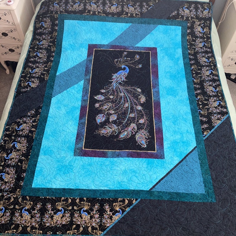 Peacock Quilt - Etsy