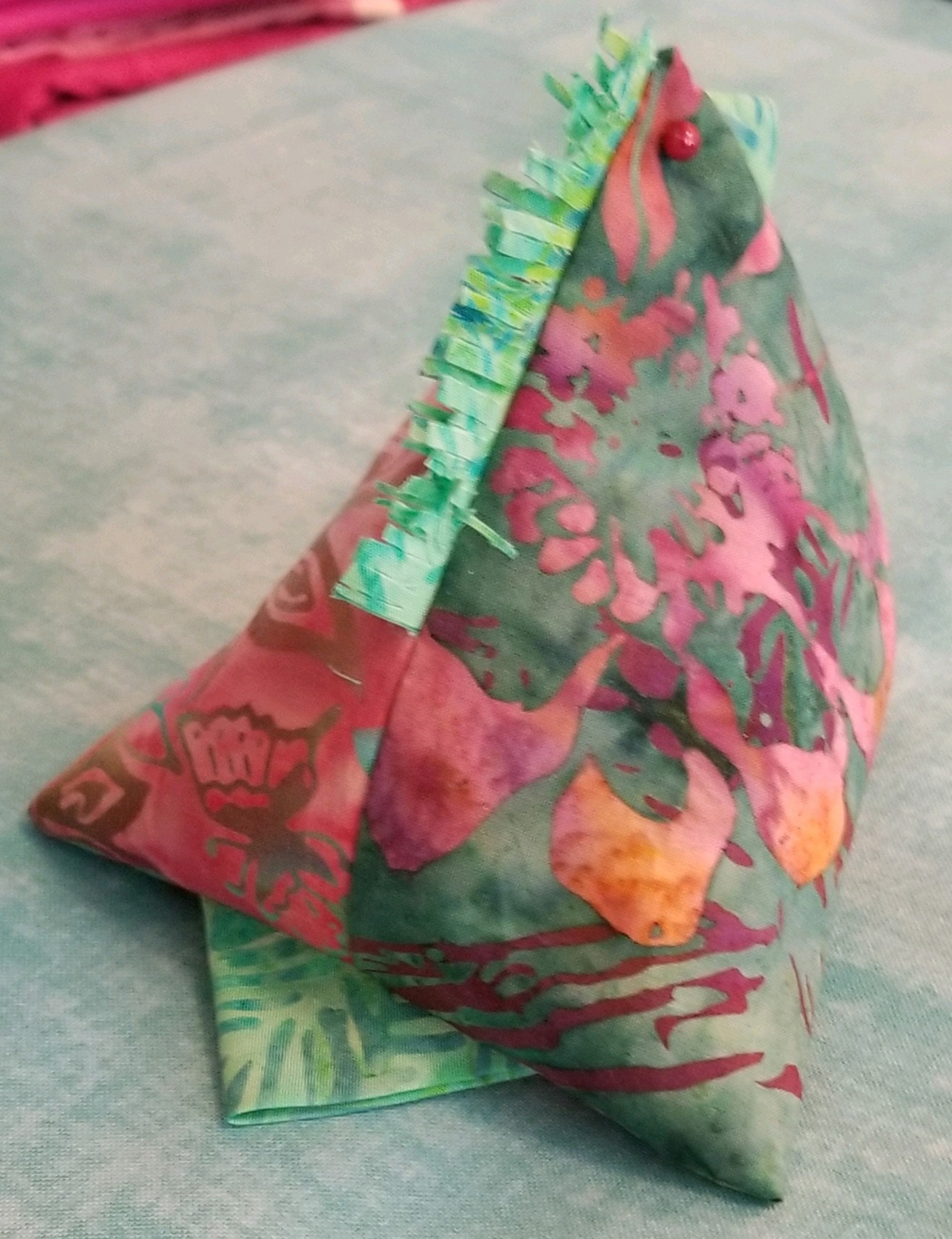 Pin Cushion: Happy Chicken Pin Cushion - Batik Fabric With Beak, Hair ...