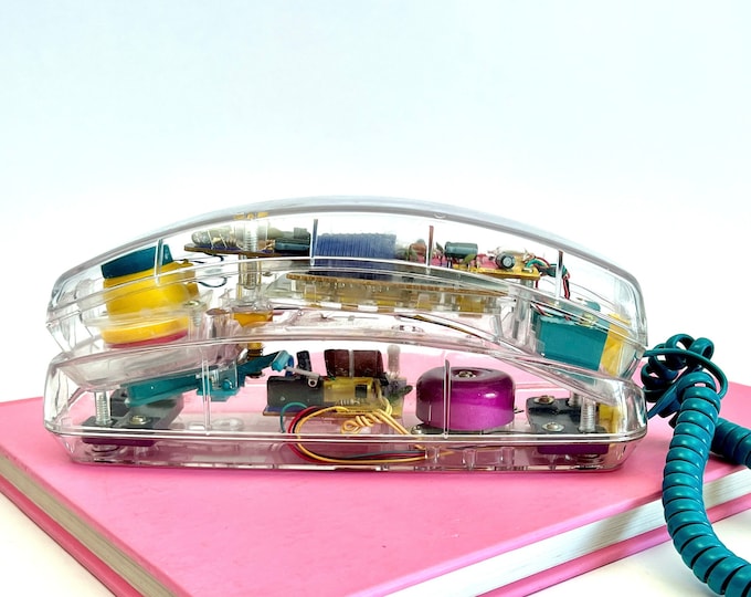 Vintage Clear Transparent Landline Telephone WORKING CONDITION | Conair ...