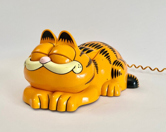 Garfield Telephone | 1981 Tyco Garfield Phone Eyes Open and Close - Etsy