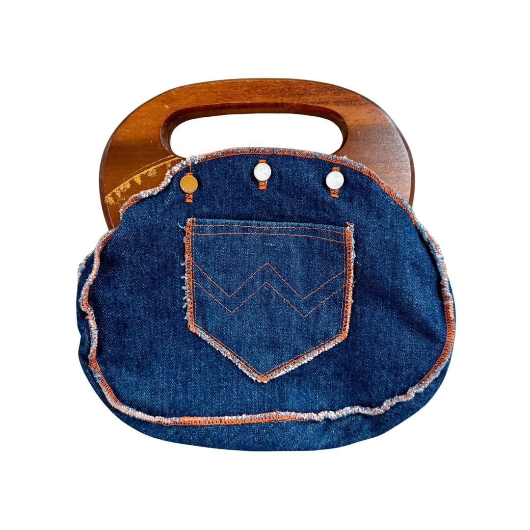 Vintage Bermuda Bag by Banner House | Interchangeable Denim Cover ...