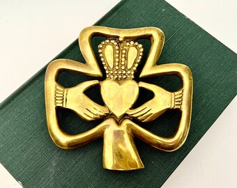 Brass Shamrock Door Knocker - Etsy