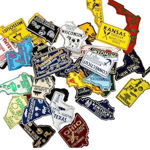 Vintage 80s Plastic State Refrigerator Magnets – Collectible USA Travel ...