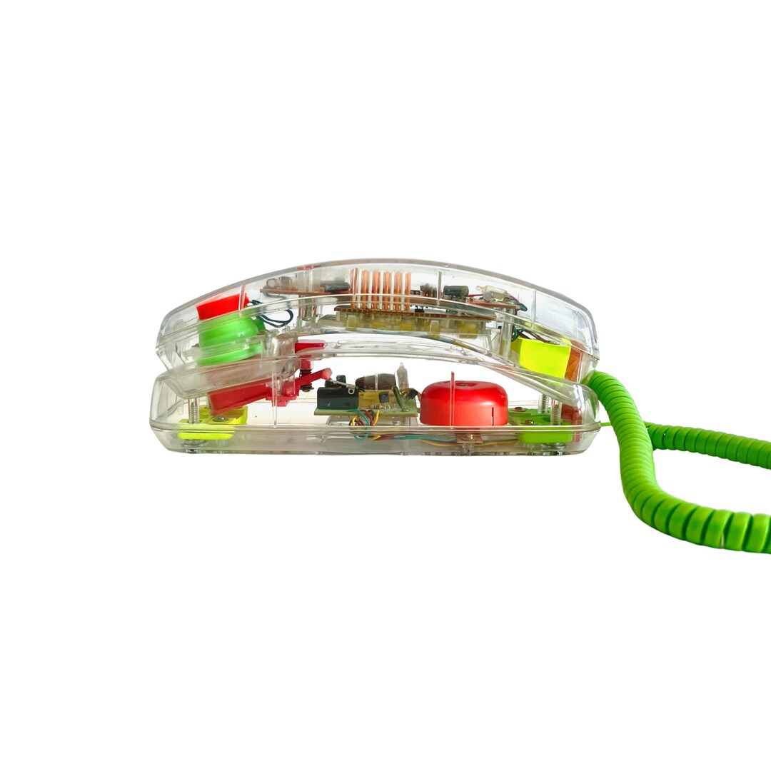 Vintage Clear Transparent 80’s 90's Babysitters Club Neon Conair Phone ...