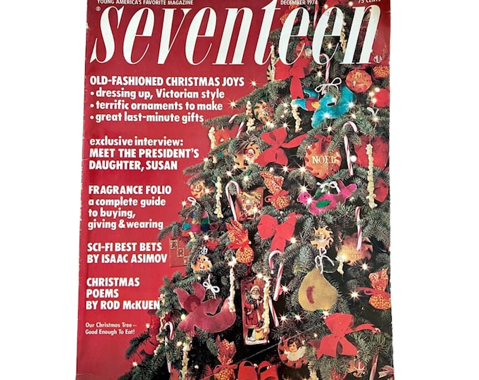 Vintage Seventeen Magazine - December 1974 - Holiday Edition - Etsy