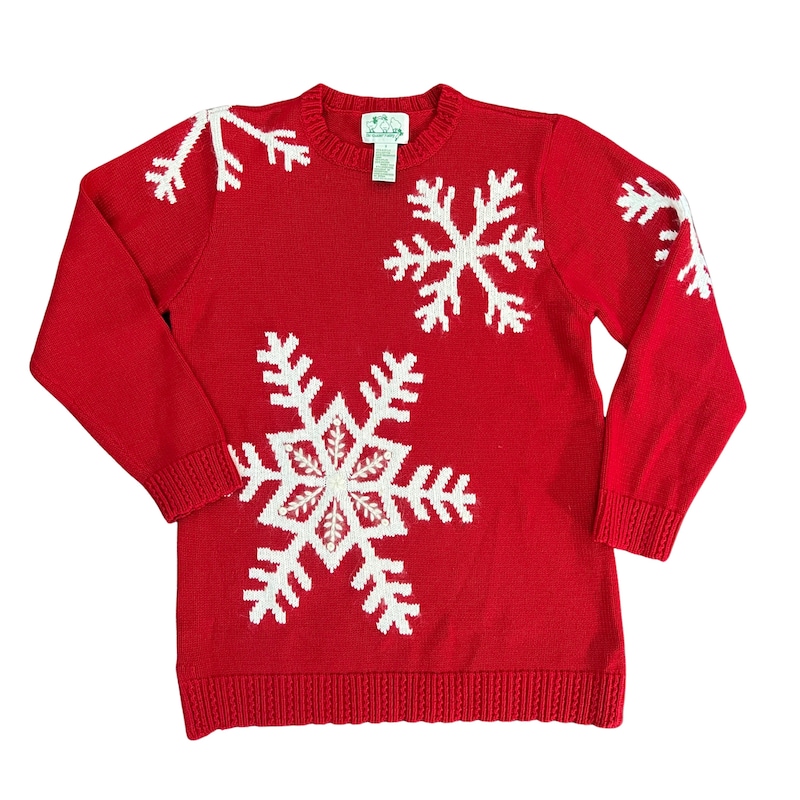 Snowflake Sweater - Etsy