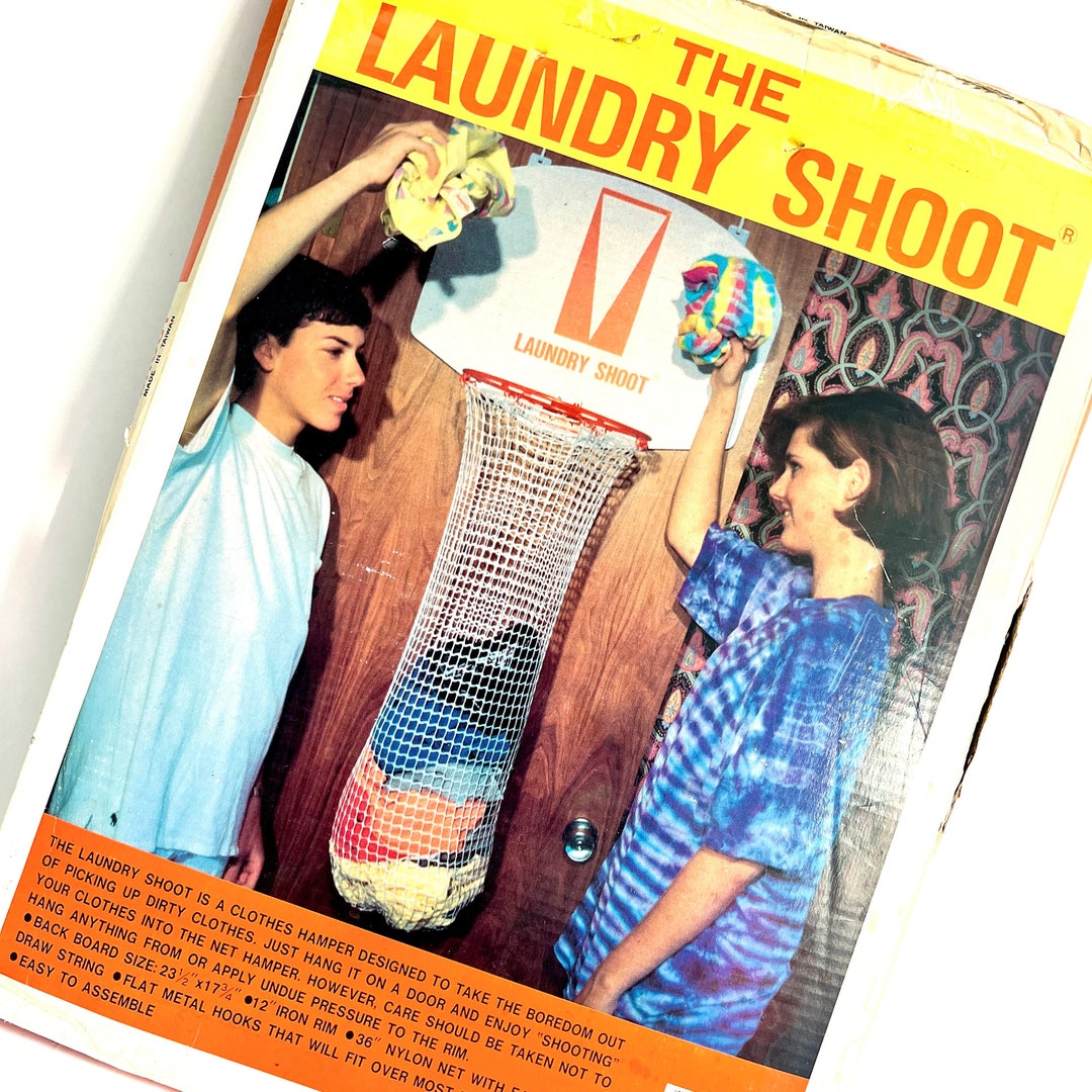 The Laundry Shoot Vintage Basketball Laundry Basket - Etsy