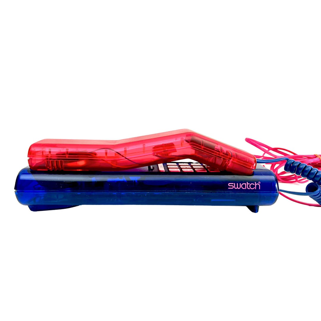 Vintage Swatch Twin Phone | WORKING CONDITION | Neon Pink and Blue ...