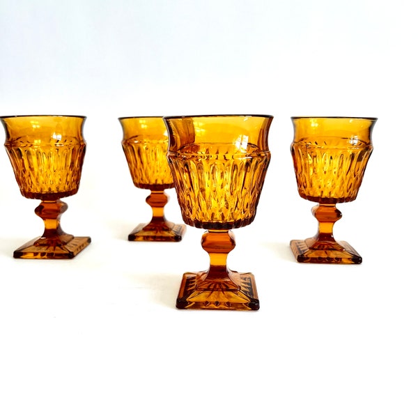 Amber Pressed Glass - Etsy