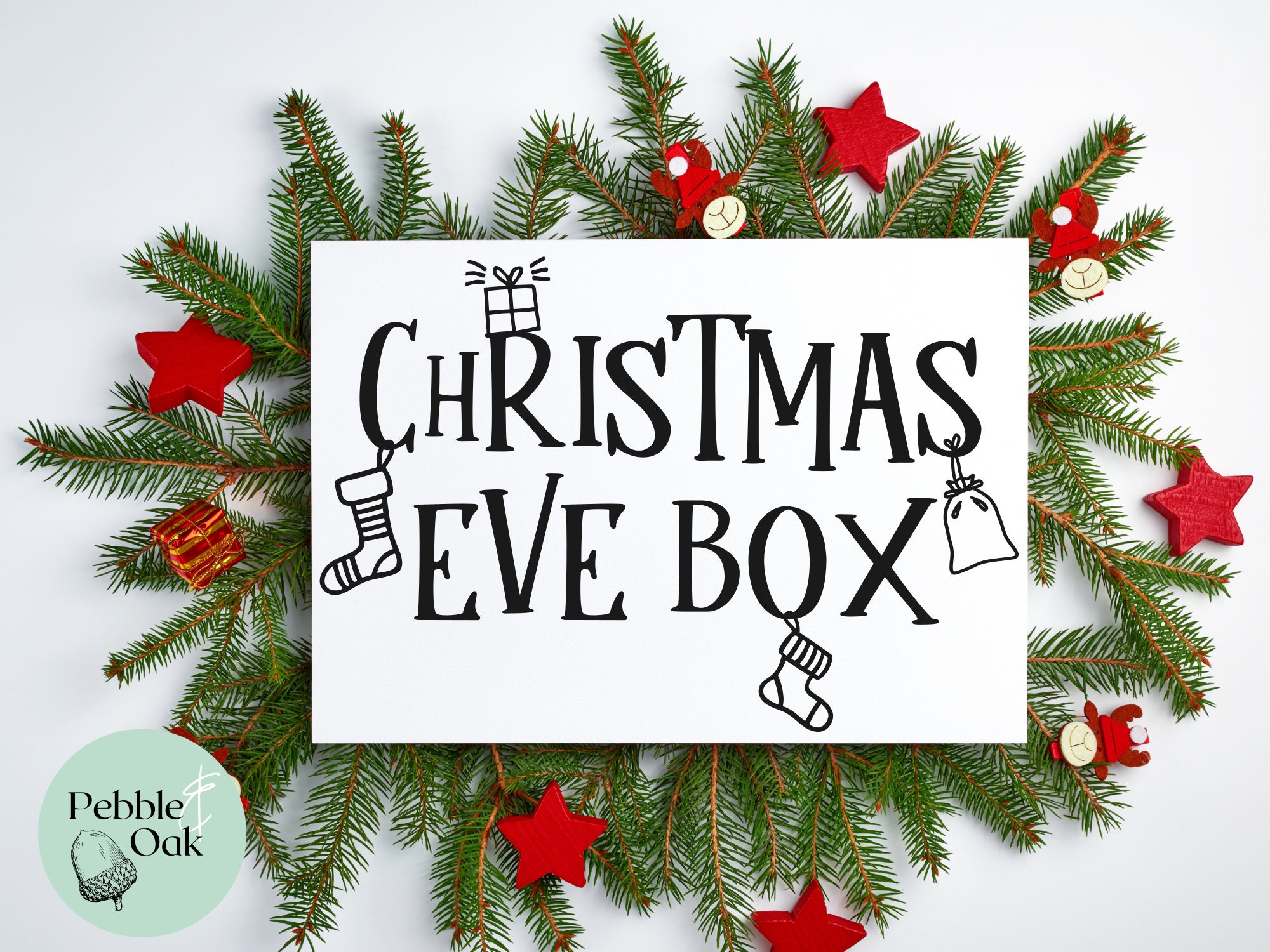 Christmas Eve Box SVG Christmas Eve Box Cut File Christmas Eve Crate ...