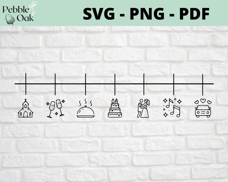 Wedding Timeline SVG - Wedding Sign Svg - Order of the Day SVG ...