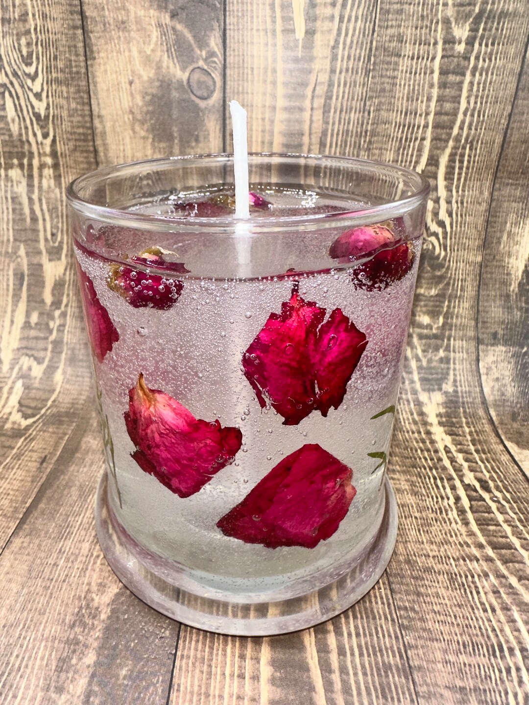 Cashmere Rose Petals Gel Candle - Etsy