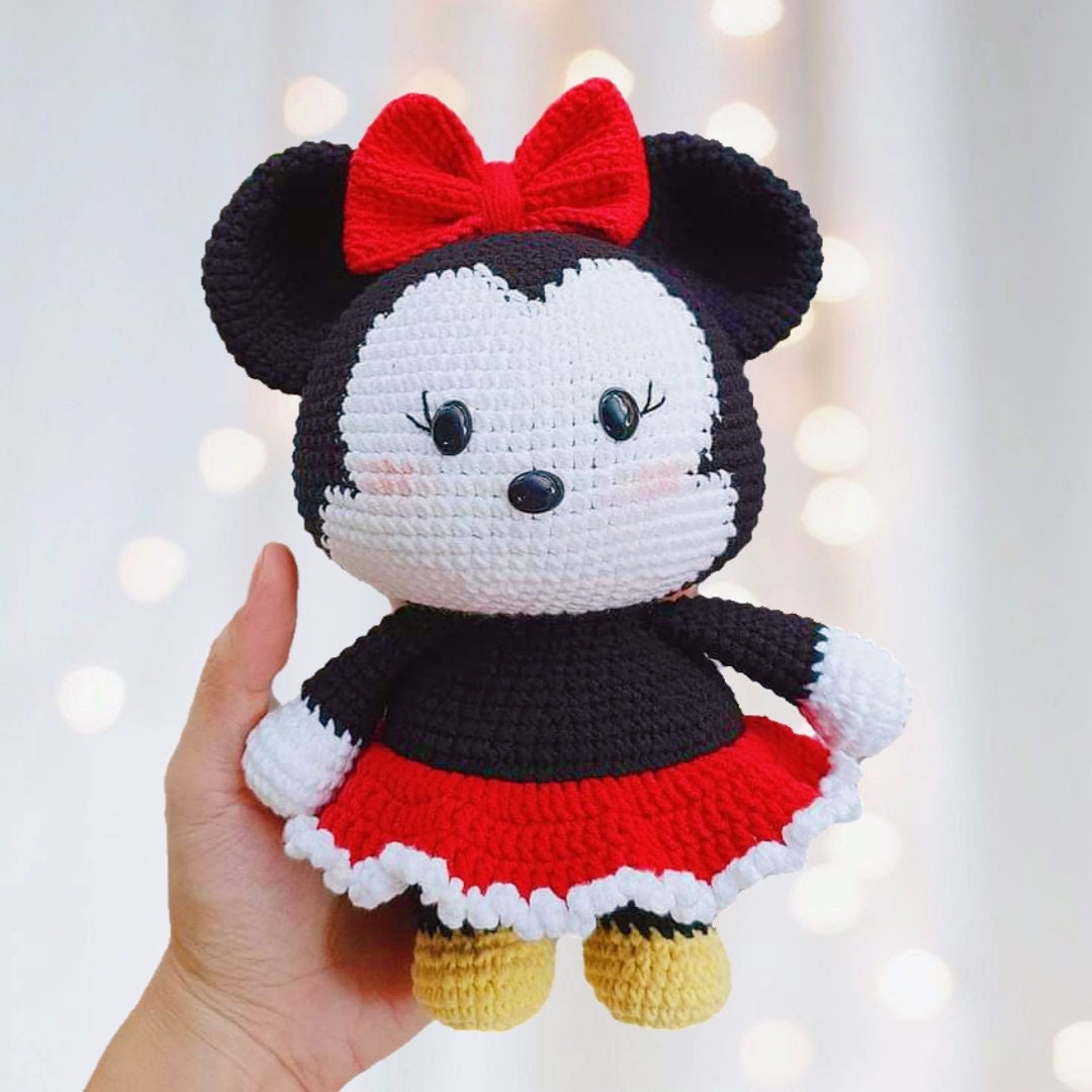 Amigurumi Minnie Mouse Amigurumi Mouse, Stuffed Toy, Baby Toy, Gift for ...