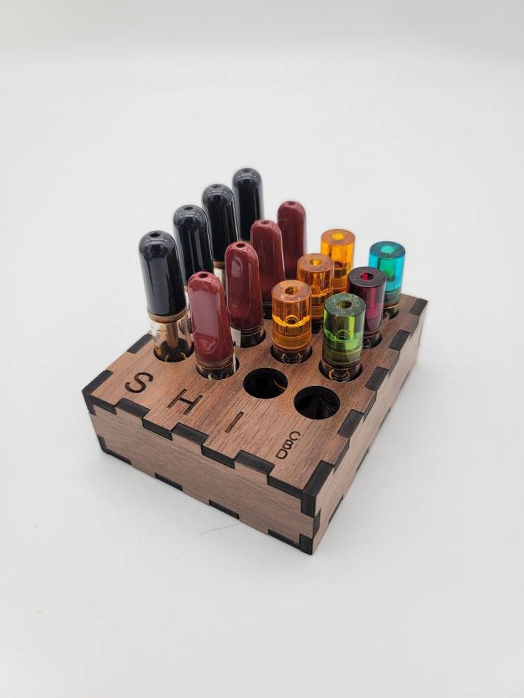 Engraved Plywood Vape Cart Holder With CBD Engraving (for 510 or Airo ...