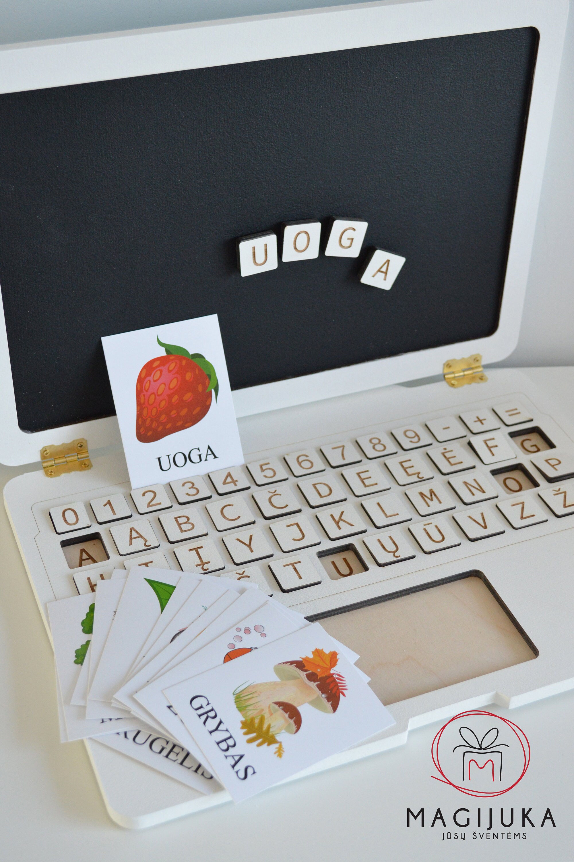 Personalised Wooden Laptop Toytraditional Wooden Toystoys - Etsy