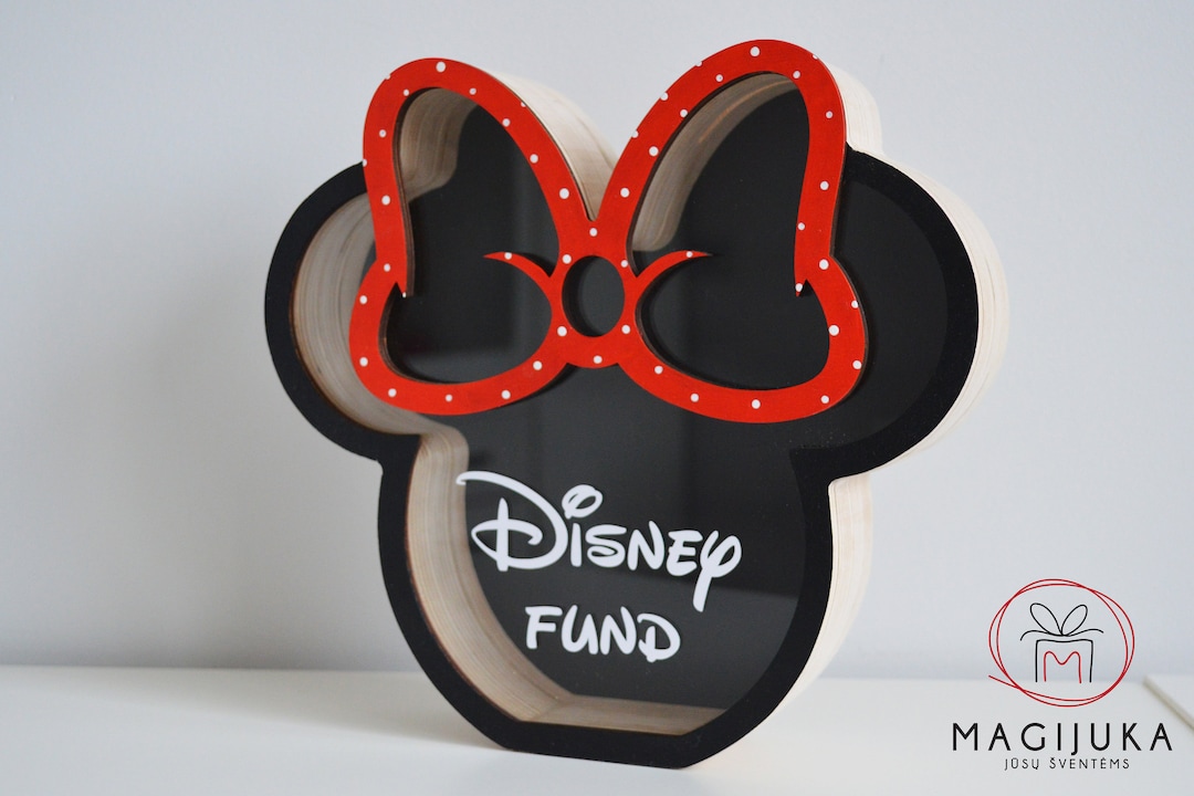 Personalised Minnie Mouse Money Box, Girls Piggy Bank for Kids With ...