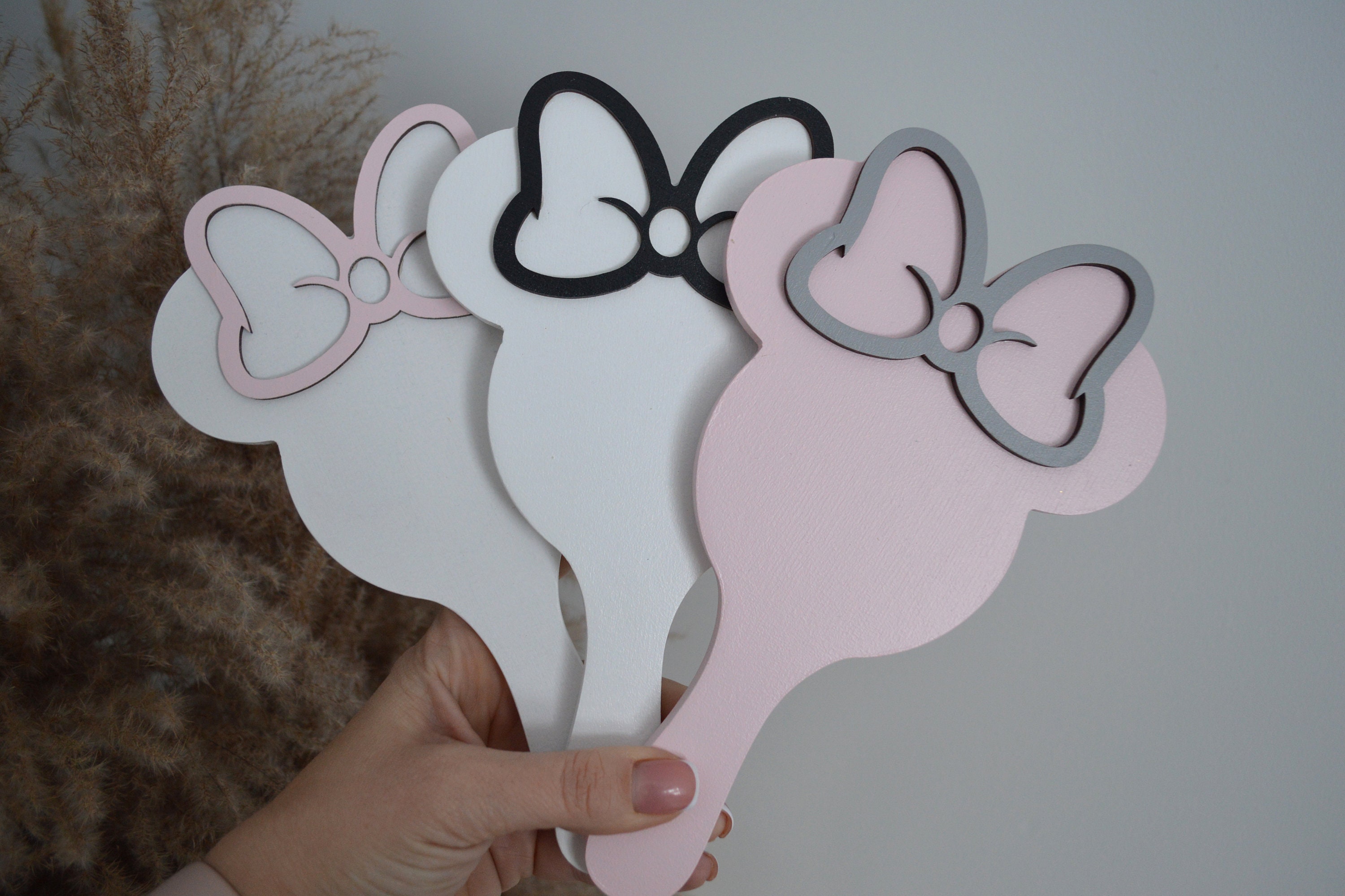 Minnie Mouse Personalized Wooden Mirror, Birthday Gifts for Girl ...