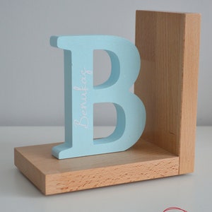 Personalized Baby Book Ends First Initials,bookend for Kids Room,baby ...