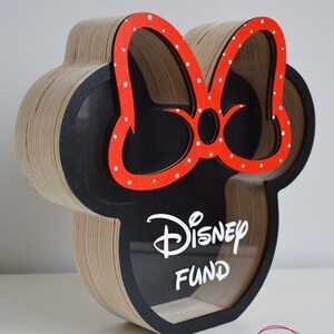 Personalised Minnie Mouse Money Box, Girls Piggy Bank for Kids With ...