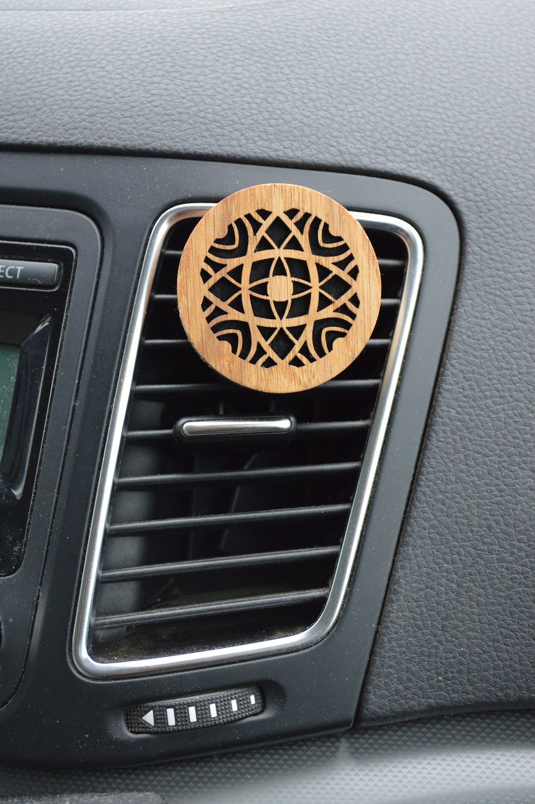 Natural Oak Wood Car Air Freshener, Car Gift Present, Refillable Car ...