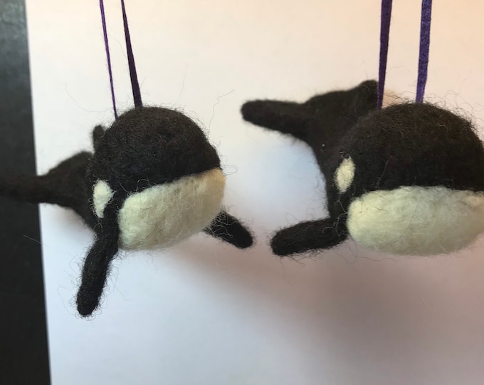 Needle Felted Orca - Killer Whale - Made to Order- - Orcinus Orca ...