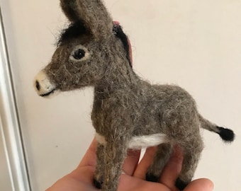 Needle Felted Sculpture of a Burro or Donkey Made-to-order Only, One of ...