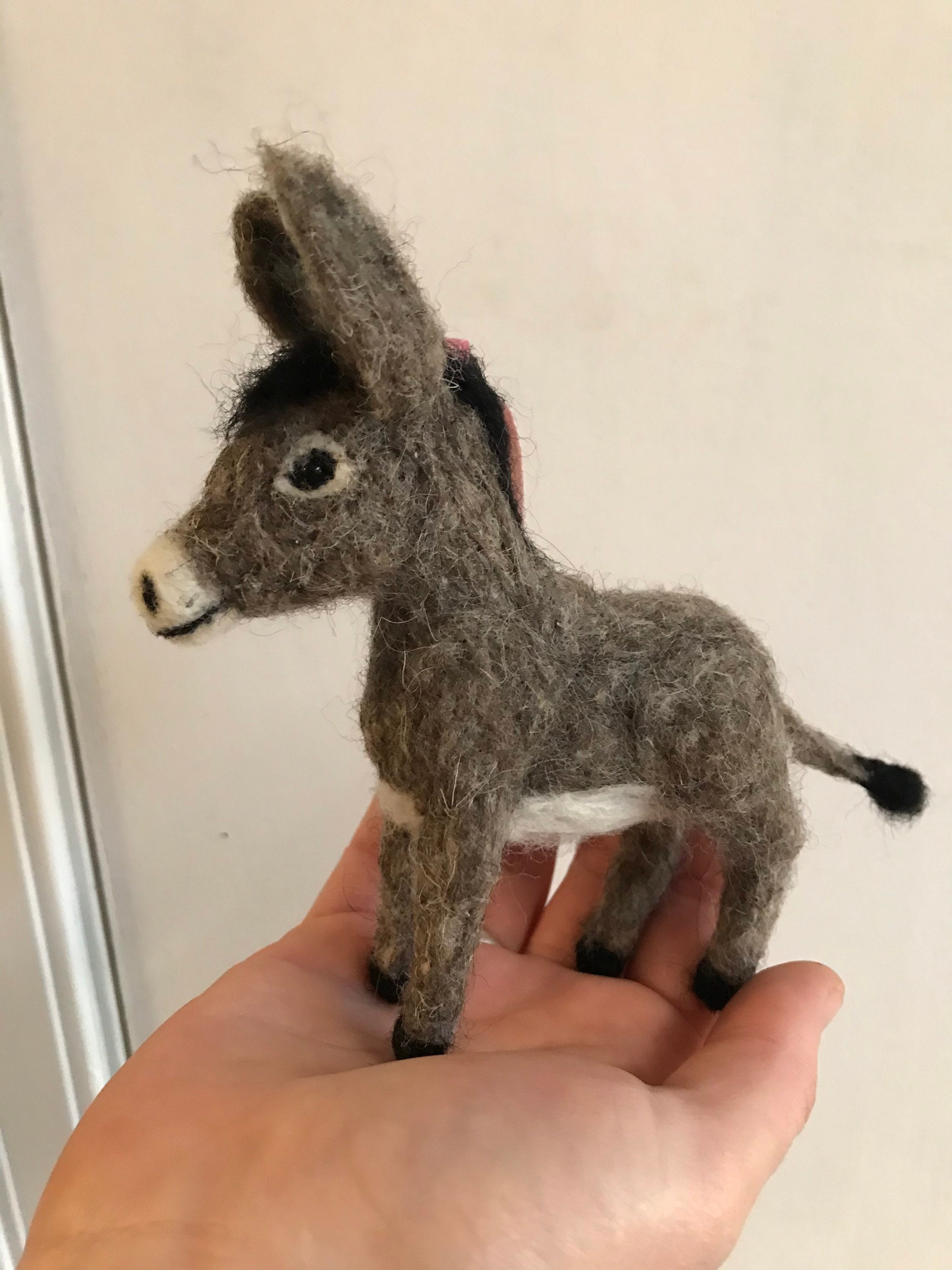 Needle Felted Donkey - Etsy