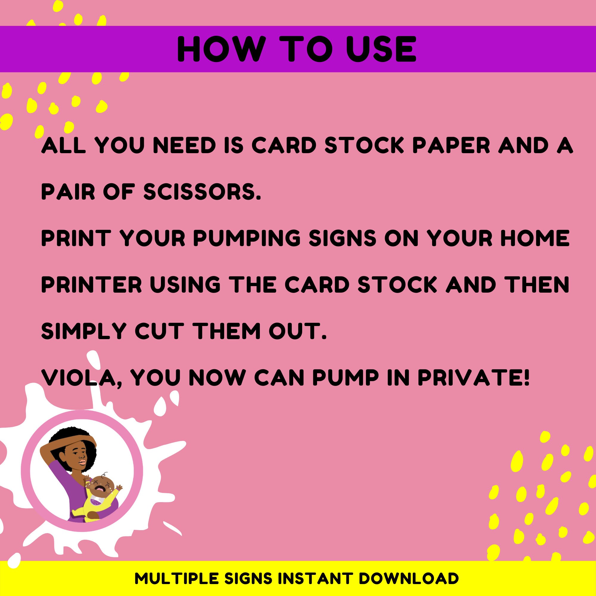 Breastfeeding Sign, Nursing in Progress Sign, Pumping Door Sign ...