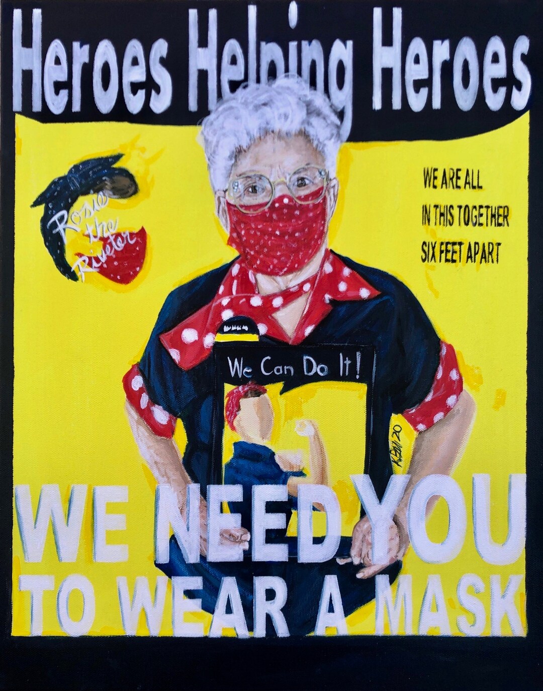 Modern Day Rosies-mae the Riveter - Etsy