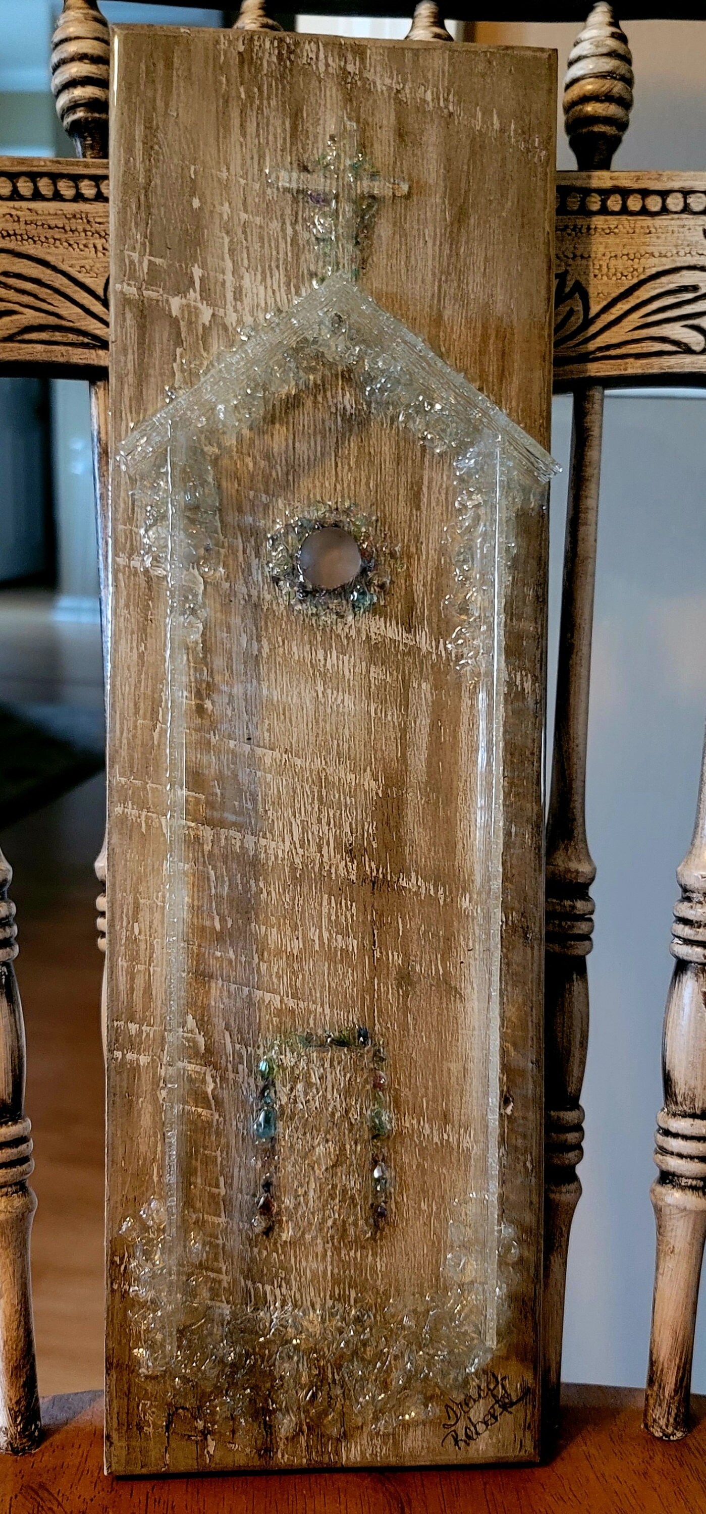 Glass Church, Resin, Rustic, Farmhouse Chic, Mixed Media, Inspiration ...