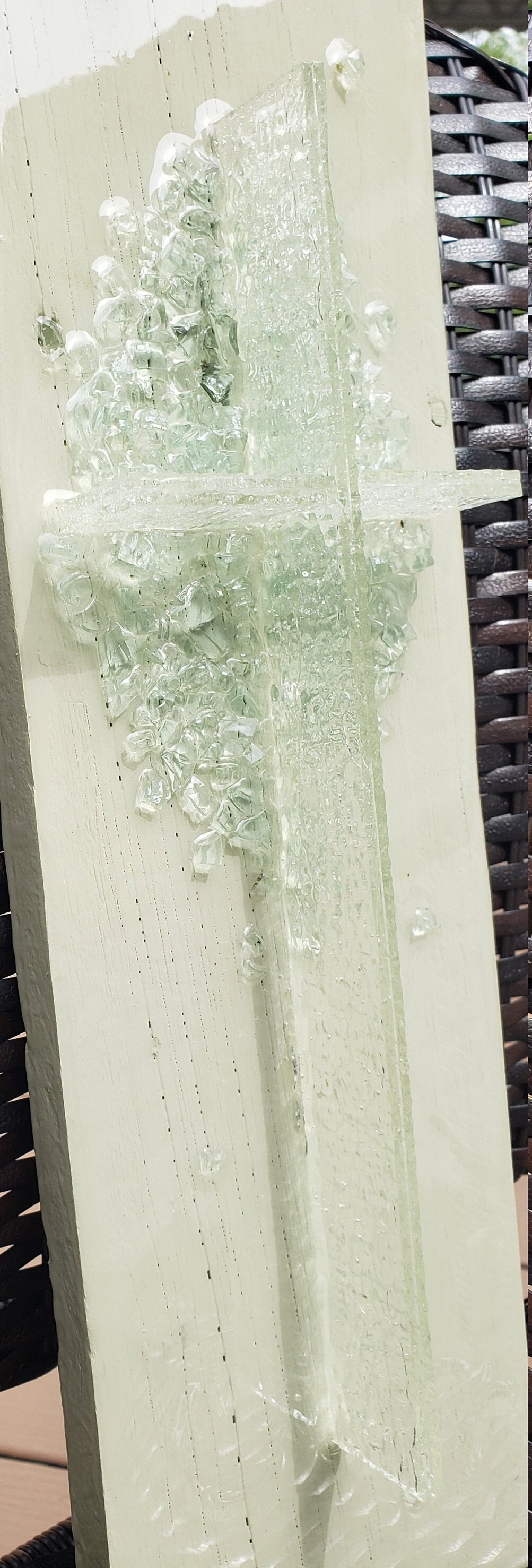 Glass Cross, Rustic, Farmhouse Chic, Mixed Media, Inspiration, Faith ...