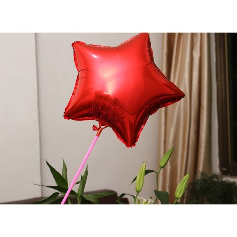 Long Foil Balloon Holding Sticks W Cups Birthday Wedding Big BOBO ...