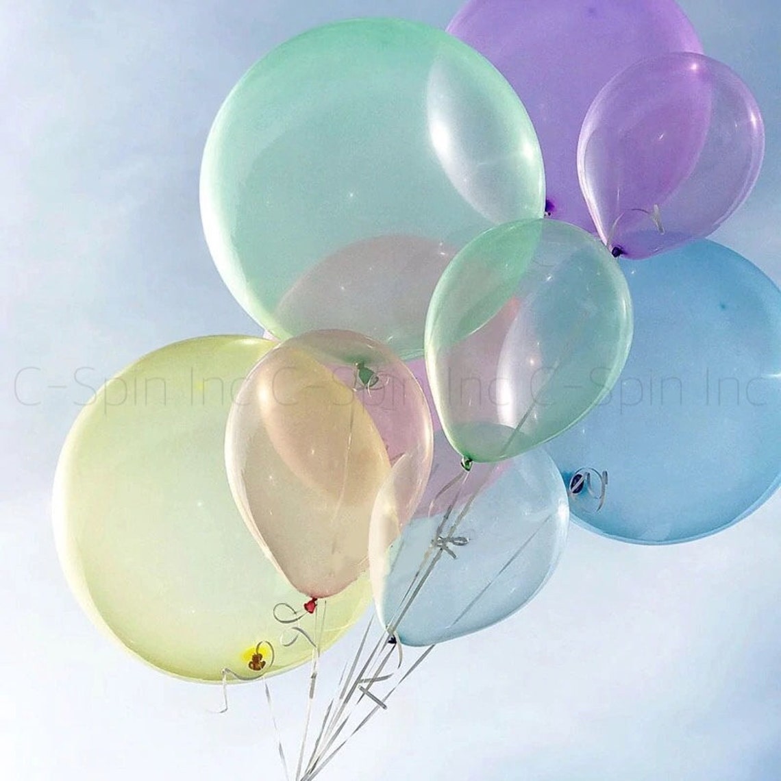 100x Transparent Color Clear Latex Balloons Plastic Balloon - Etsy