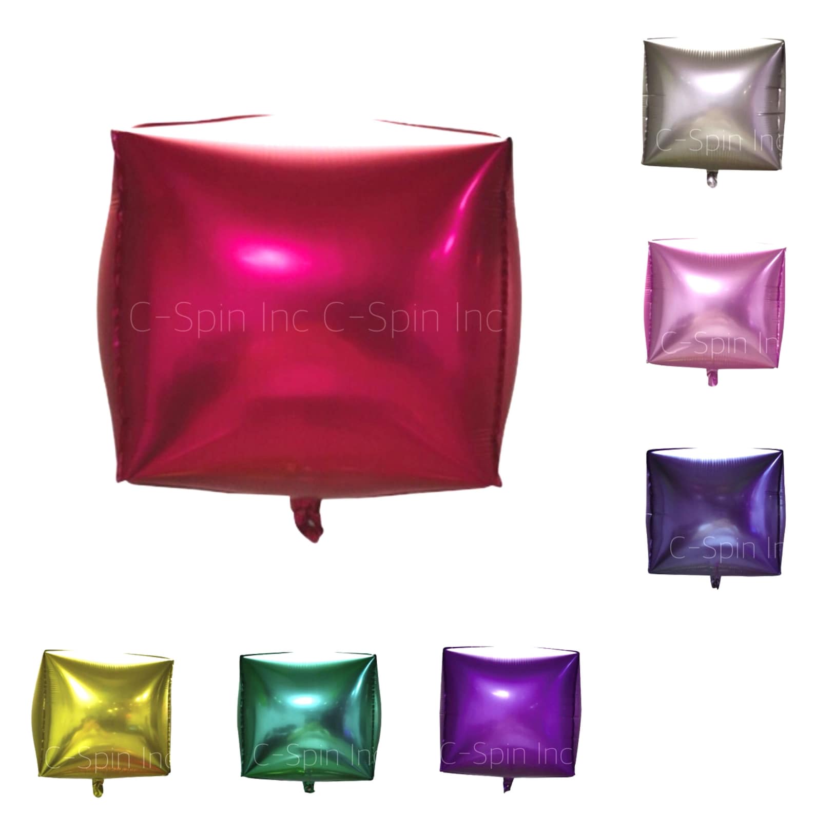 32 Colors 24 Inch 4D Square Cube Foil Balloons Mylar Balloon | Etsy