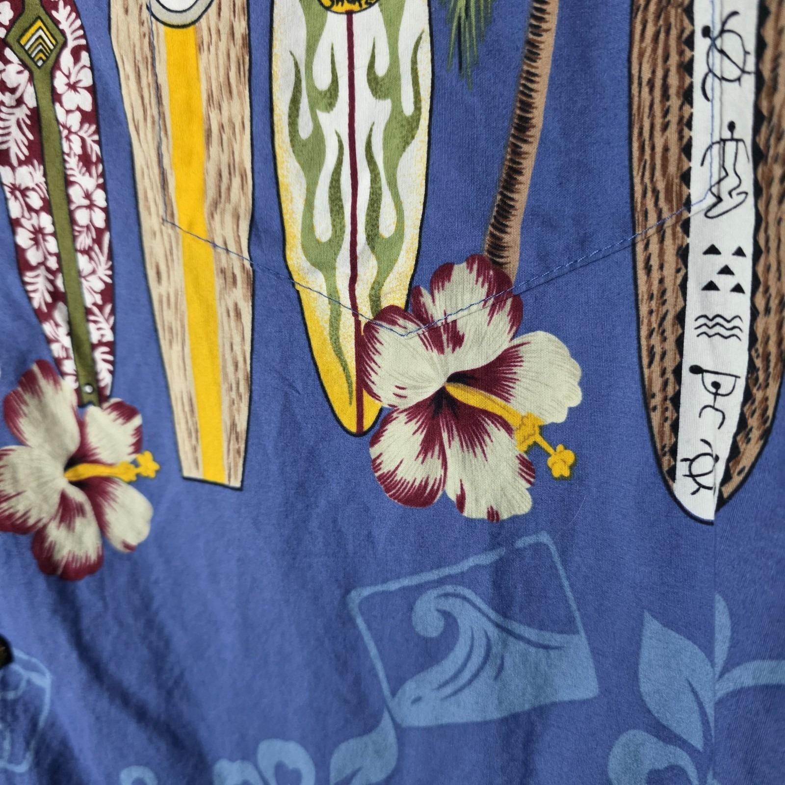 Vintage 1990s Winnie Fashion Hawaiian Shirt Mens XL Surfboard Print ...