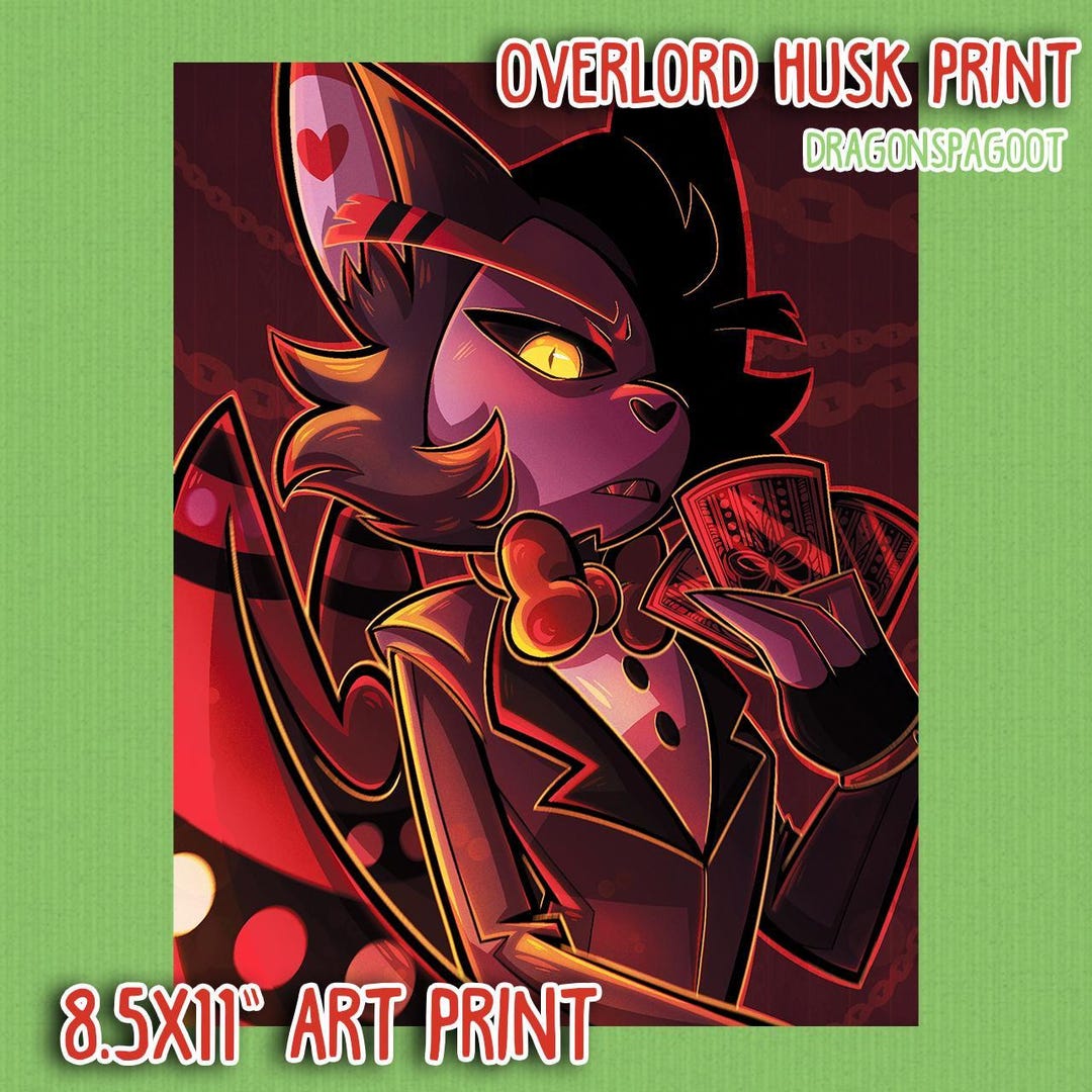 Hazbin Hotel OVERLORD HUSK PRINT [8.5x11"] - Etsy