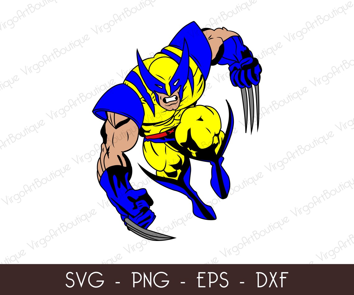 X-men Cartoon Svg Png Eps Dxf Wolverine Svg Marvel Svg | Etsy