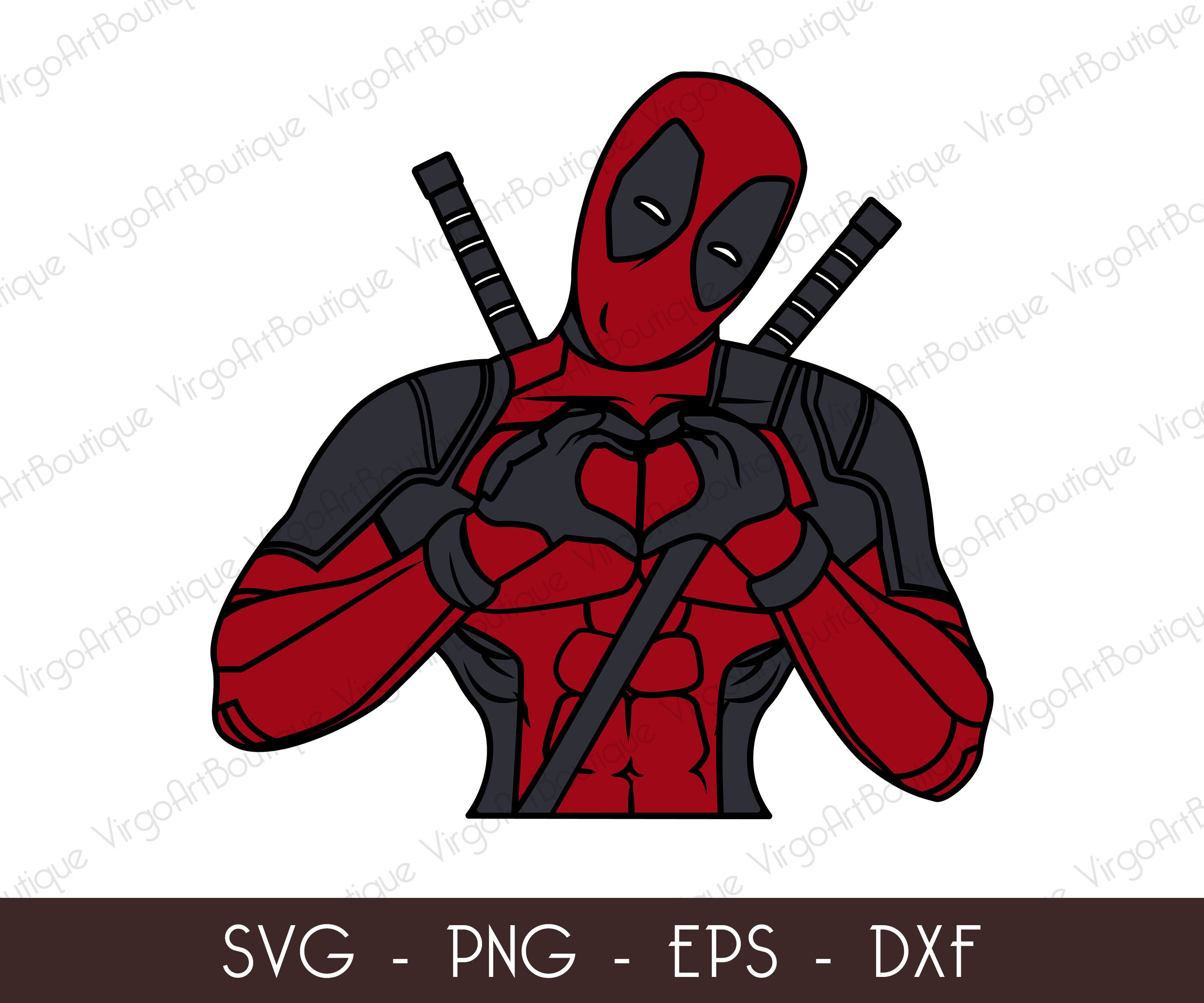 Deadpool Svg Png Eps Dxf Instant Download | Etsy